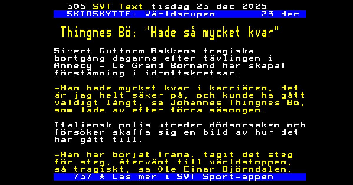 319 - Thingnes Bö: "Hade så mycket kvar"